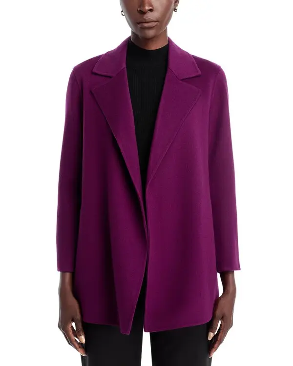 Theory Clairene Double Face Jacket - Black Iris