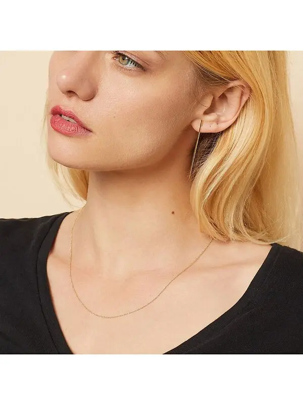 ORADINA 14k Yellow Solid Gold Rimini Rolo Chain