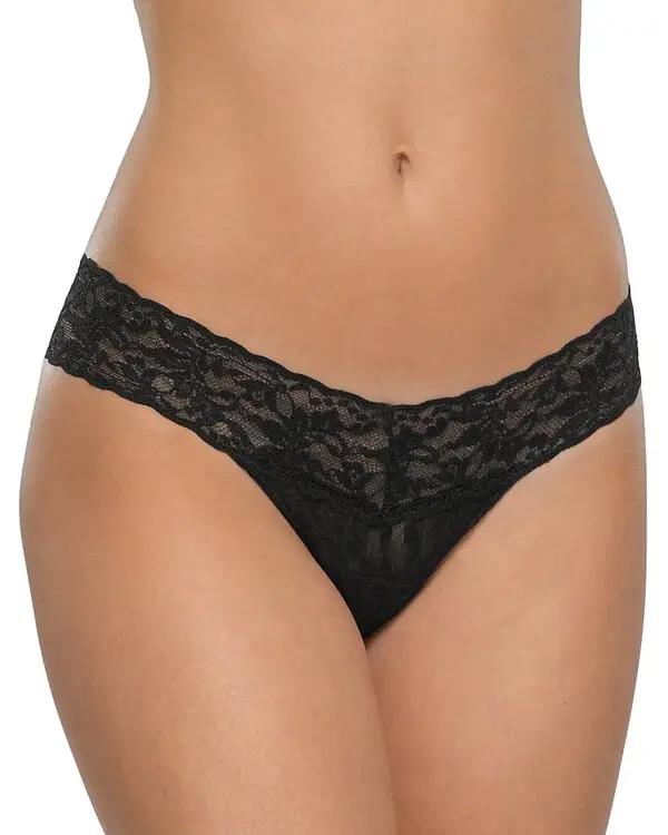 Hanky Panky Signature Low Rise Thongs - Black