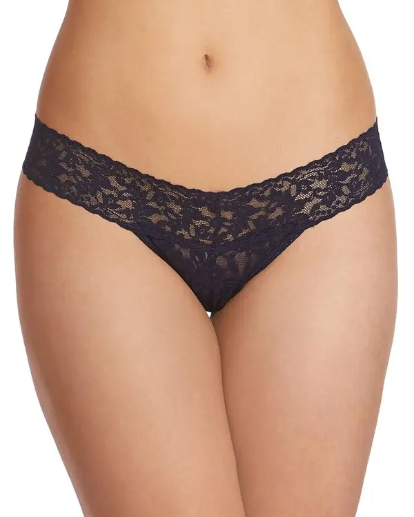 Hanky Panky Signature Low Rise Thongs - Navy