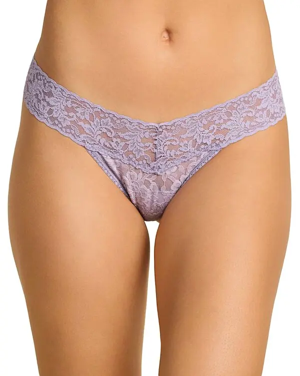 Hanky Panky Signature Low Rise Thongs - Violet Daze