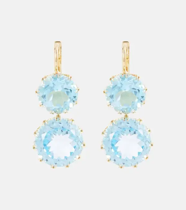 Ileana Makri 18kt Yellow Earrings With Topaz - Gold