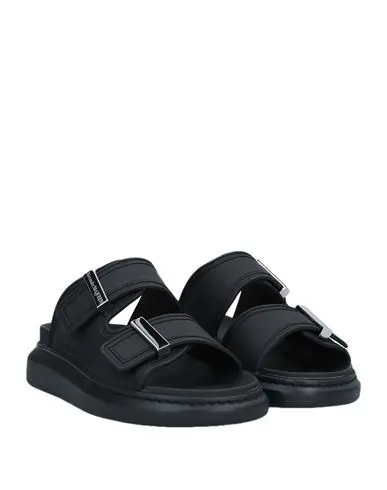 Alexander McQueen Sandals Size Rubber - Black