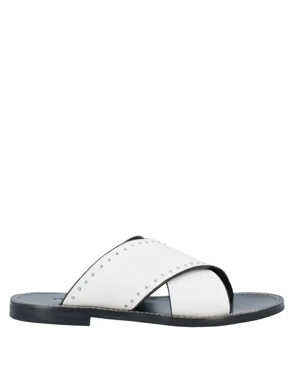 TWINSET Leather Sandals With Appliqués