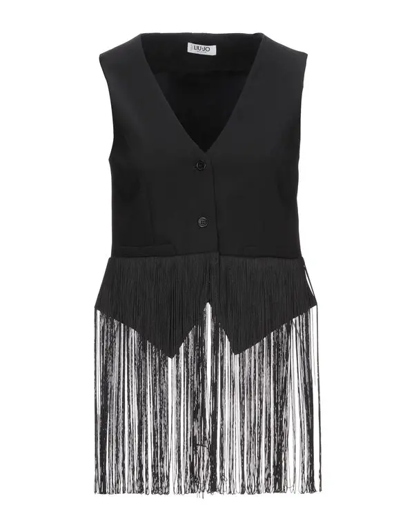 LIU •JO Tailored Vest With Fringe