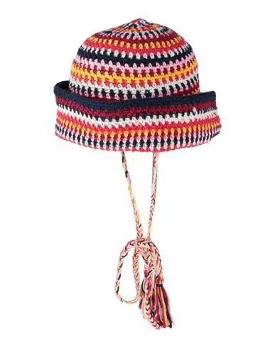 Alanui Striped Knitted Hat - Blue