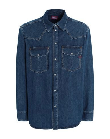 DIESEL® D-ocean Western Shirt Denim Shirt Size Cotton