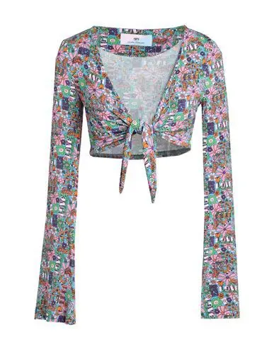 CHIARA FERRAGNI Floral Print Viscose-blend Shrug - Sky Blue