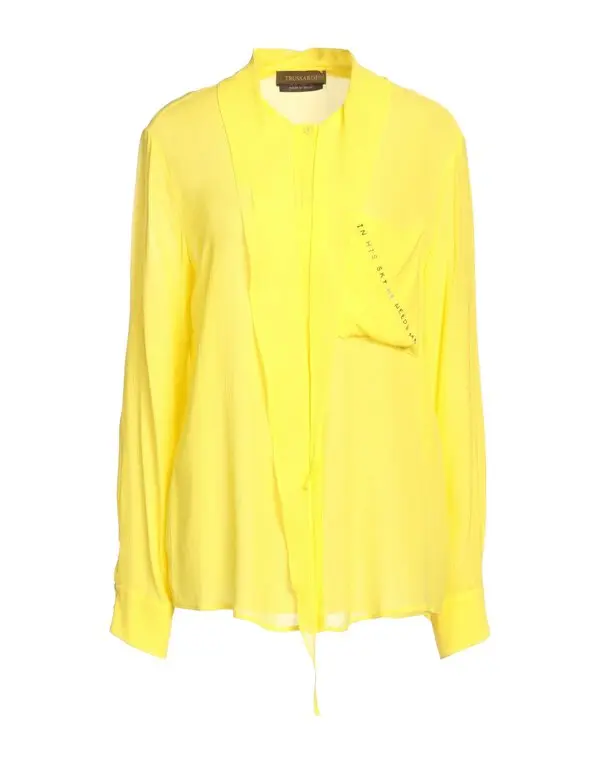TRUSSARDI Crepe Shirt With Appliqués