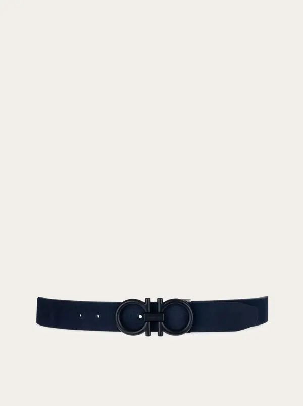 FERRAGAMO Adjustable Crocodile Belt - Blue
