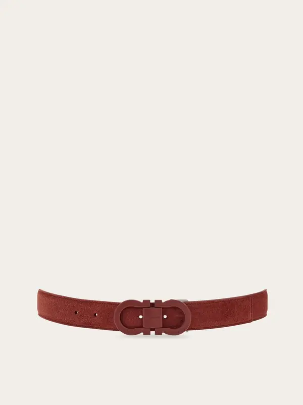 FERRAGAMO Adjustable Gancini Belt - Red