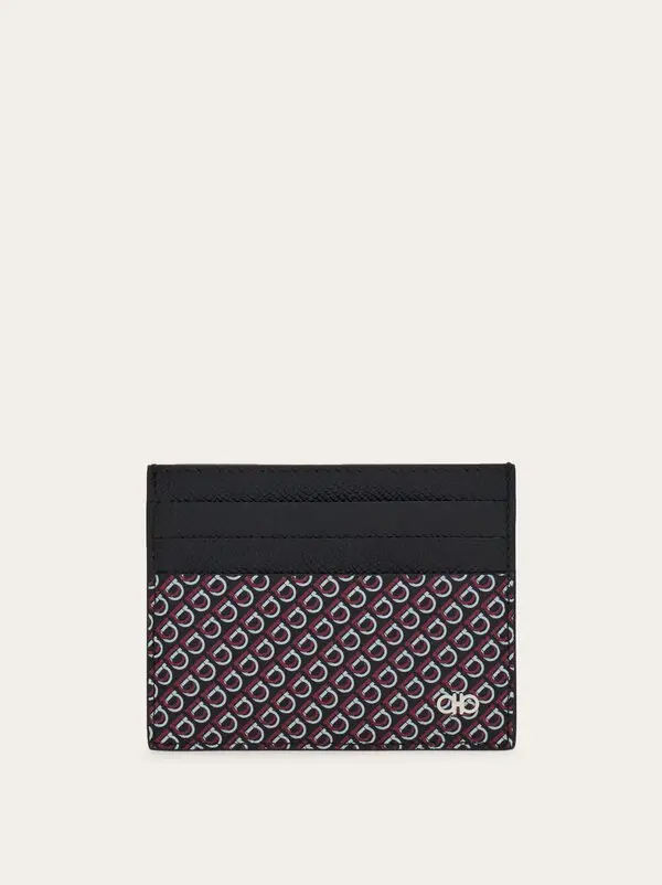 FERRAGAMO Gancini Credit Card Holder - Black