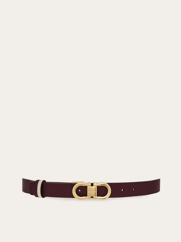 FERRAGAMO Reversible And Adjustable Gancini Belt - Violet