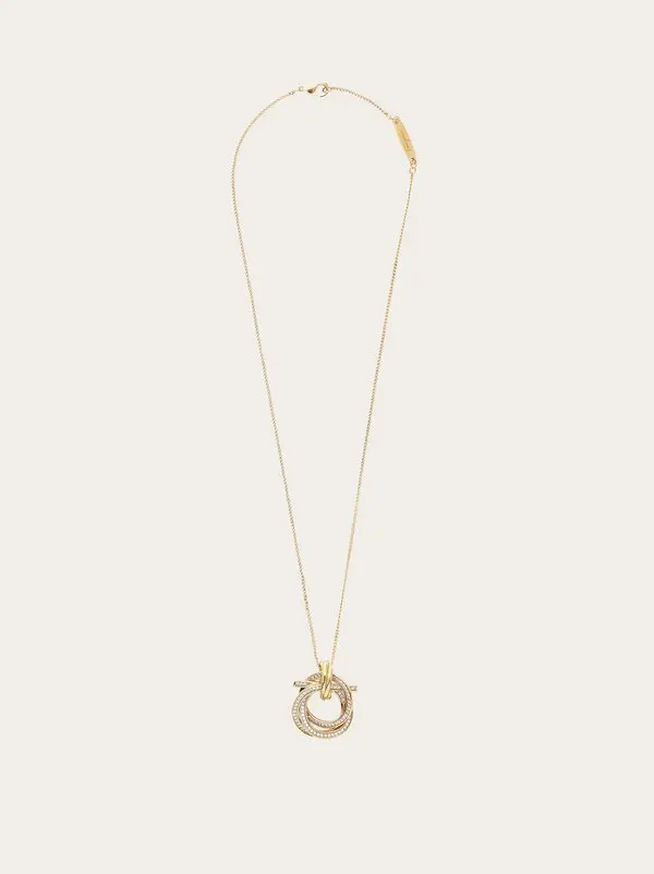 FERRAGAMO Gancini Pendant Necklace - Gold
