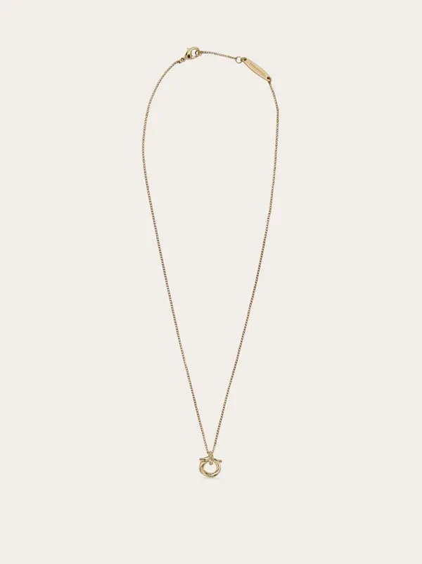 FERRAGAMO Gancini Pendant Necklace - Gold