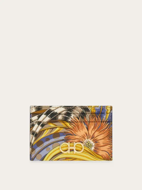 FERRAGAMO Gancini Credit Card Holder - Multicolor