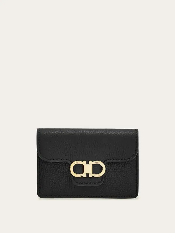 FERRAGAMO Gancini Key Holder - Black