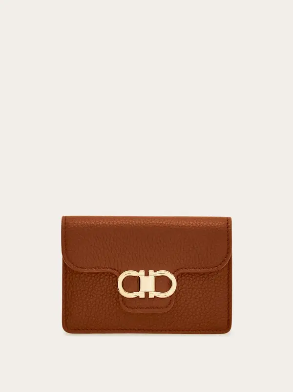 FERRAGAMO Gancini Key Holder - Brown
