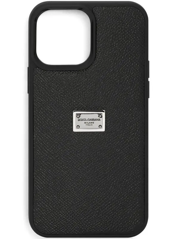 Dolce & Gabbana Logo-tag Iphone 13 Pro Max Case - Black