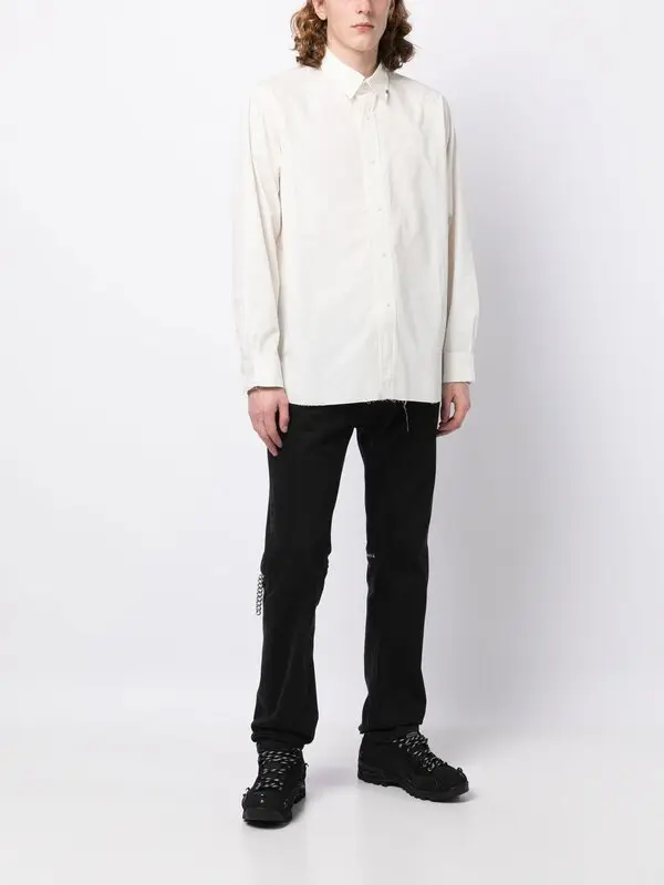 C2H4 Raw-cut Hem Shirt
