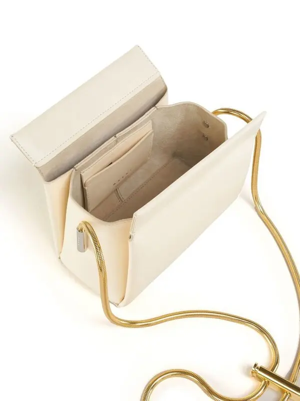 Marni Round Snake Chain Shoulder Bag