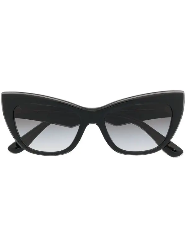 Dolce & Gabbana Cat Eye Gradient Lens Sunglasses - Black