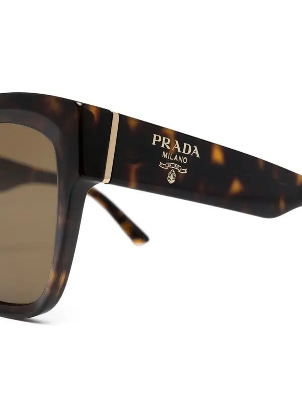 Prada Tortoiseshell Butterfly Sunglasses - Brown