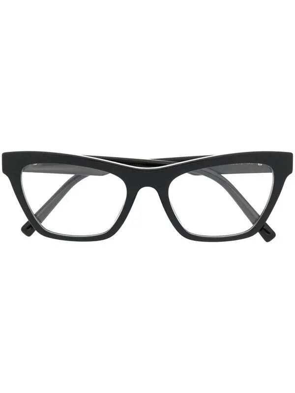 Dolce & Gabbana Logo-plaque Cat-eye Glasses - Black