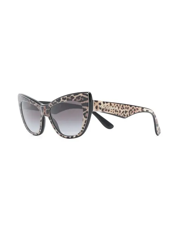 Dolce & Gabbana Leopard-print Cat-eye Sunglasses