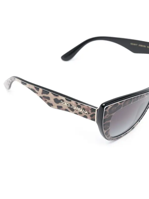 Dolce & Gabbana Leopard-print Cat-eye Sunglasses