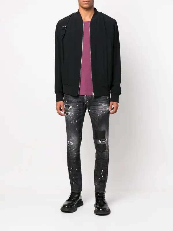 Dsquared2 Skater Distressed Jeans - Black