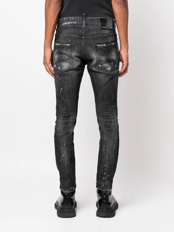 Dsquared2 Skater Distressed Jeans - Black
