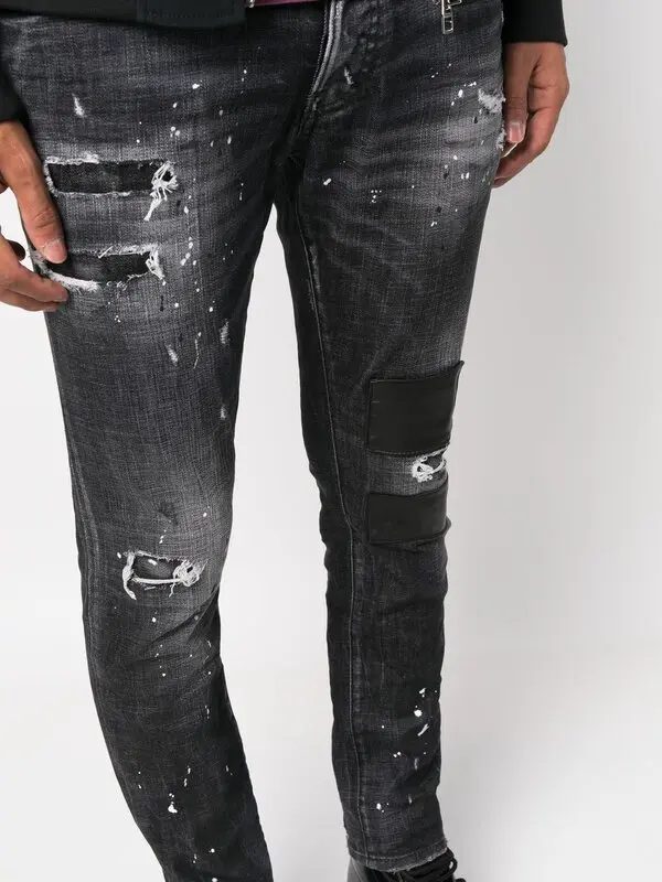 Dsquared2 Skater Distressed Jeans - Black