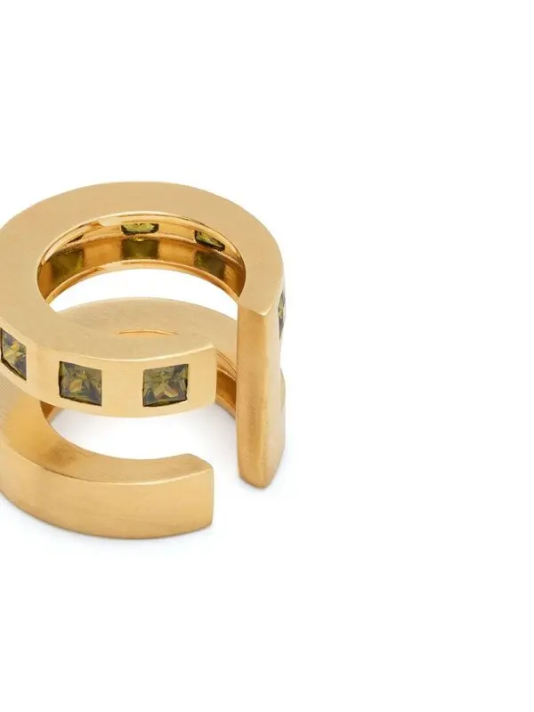 Tom Wood Arch Zirconia Double Ear Cuff - Gold