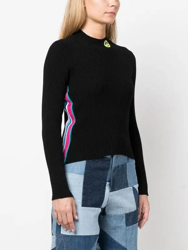 BARROW Smiley-patch Long Sleeve Jumper