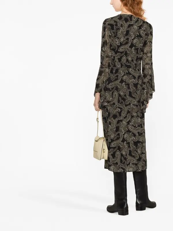 Michael Kors Paisley-print Midi Dress
