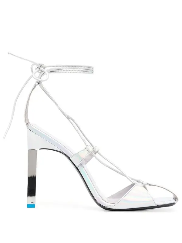 Attico 105mm Adele Sandals - Silver