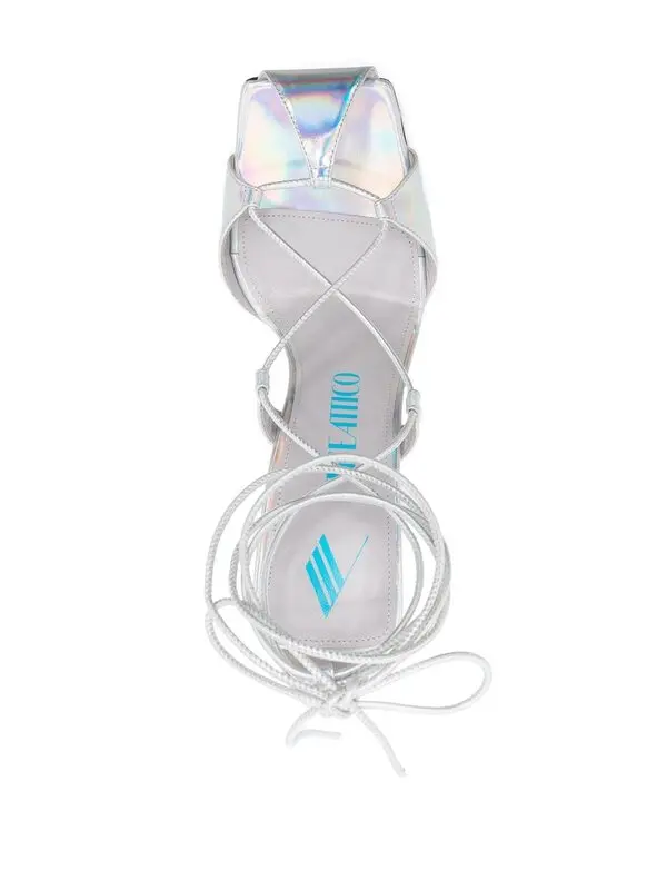 Attico 105mm Adele Sandals - Silver