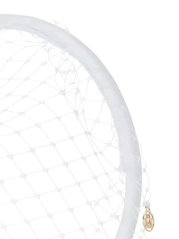 MAISON MICHEL Veil-detail Satin Headband