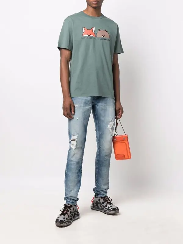 John Elliott Mid-rise Distressed Jeans