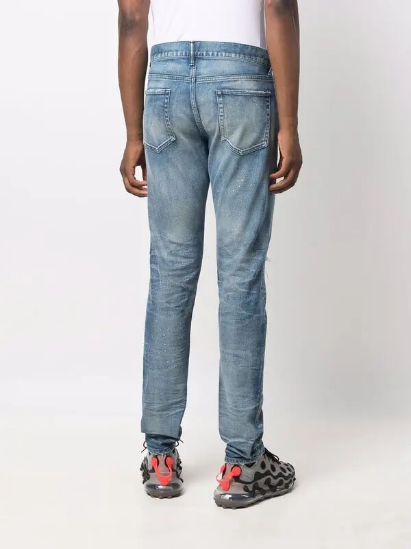 John Elliott Mid-rise Distressed Jeans