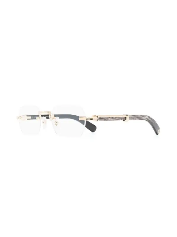 Cartier Frameless Rectangular Glasses - Gold