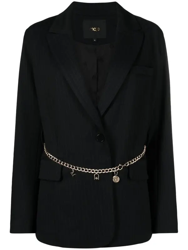 Maje Single-breasted Belted Blazer