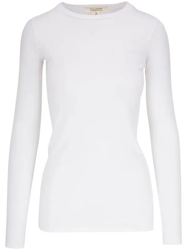 NILI LOTAN Long-sleeve Supima Cotton T-shirt