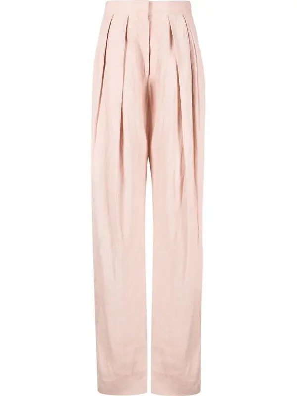 Stella McCartney High-waisted Pleated Trousers