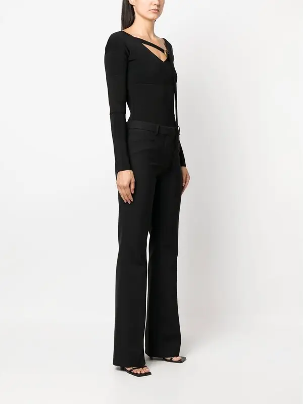 FERRAGAMO V-neck Knitted Bodysuit