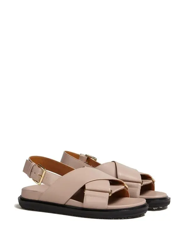 Marni Fussbet Leather Sandals