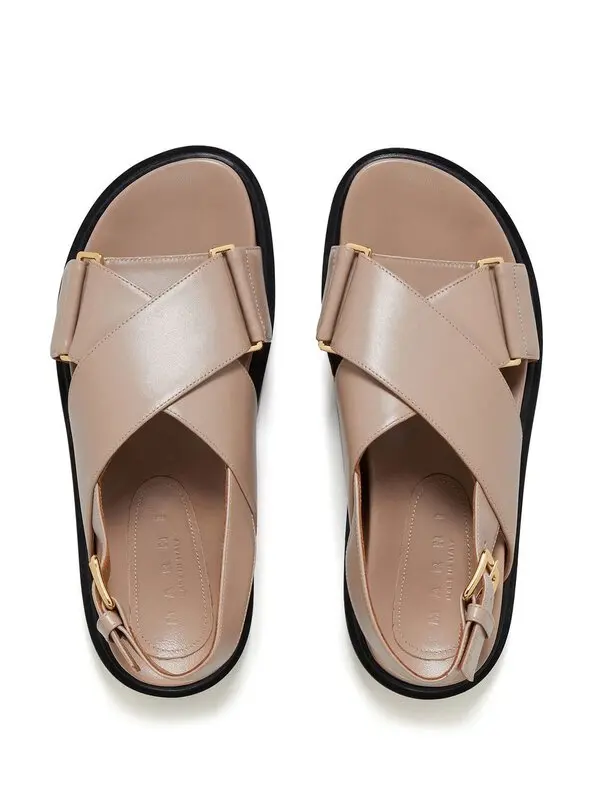 Marni Fussbet Leather Sandals