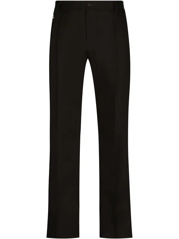 Dolce & Gabbana Dg Patch Stretch-cotton Trousers