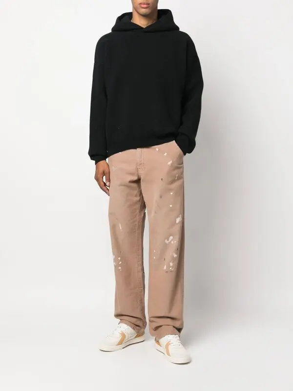 DARKPARK Paint-splatter Patch Pocket Jeans